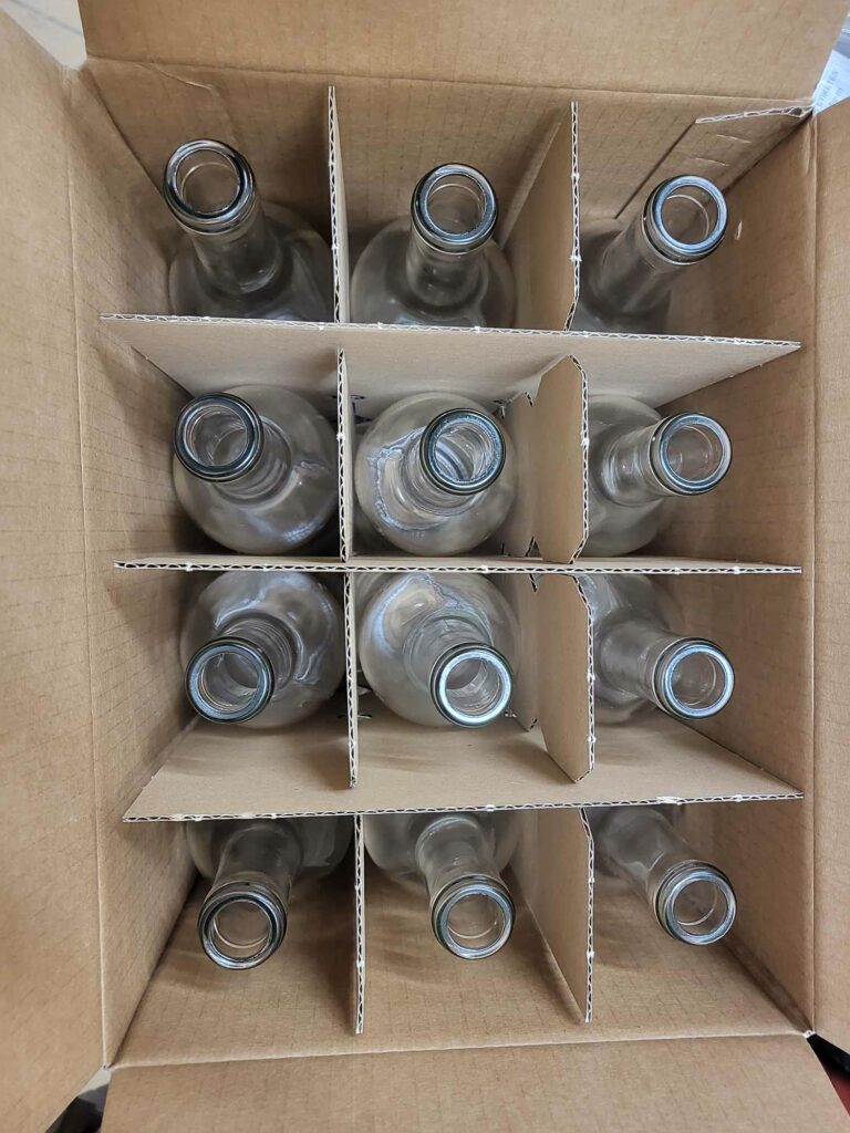 Skaidrus „Bordeaux Flint” butelis vynui 750ml – Taros centras